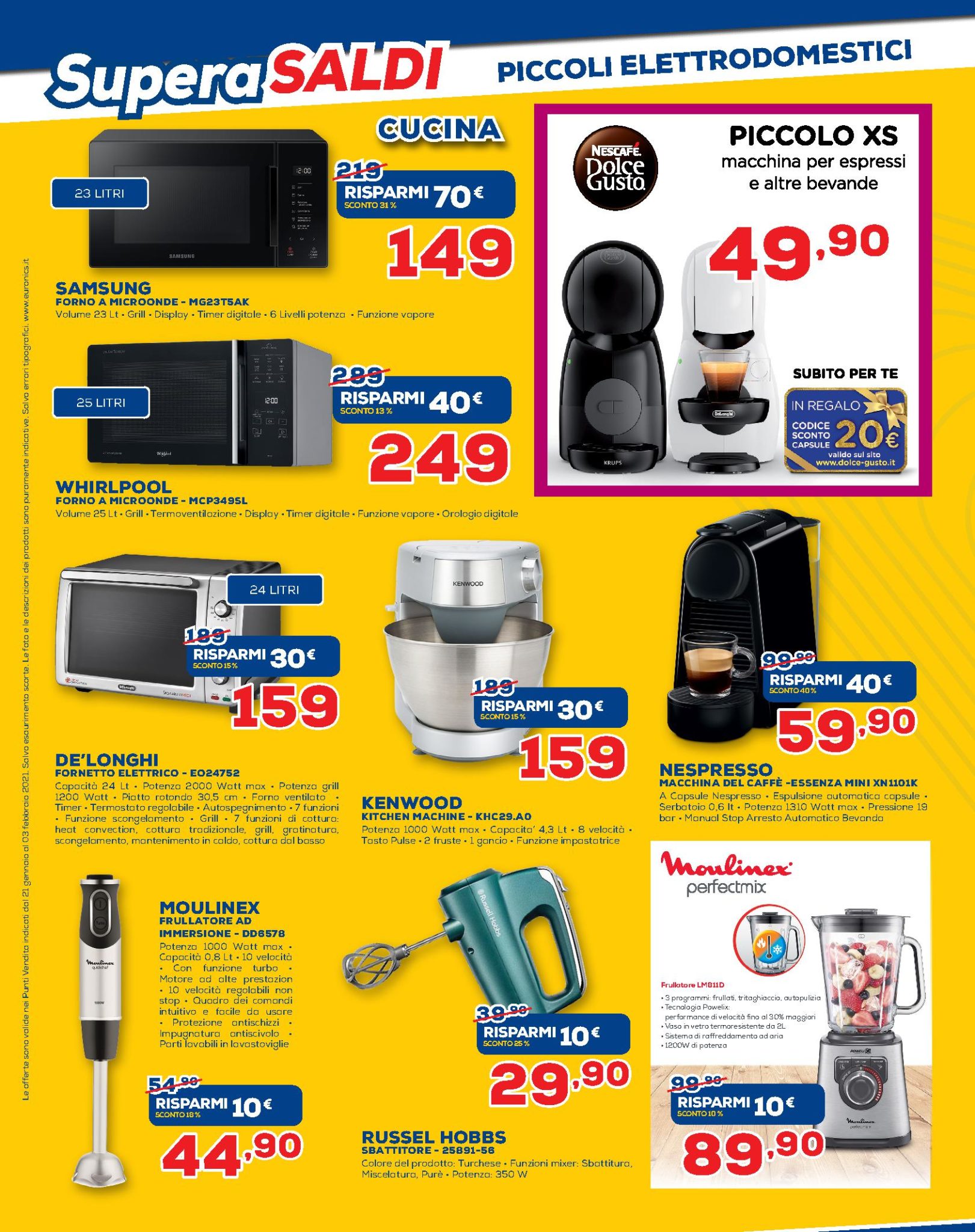 Volantino Euronics 21 Gennaio - 3 Febbraio 2021